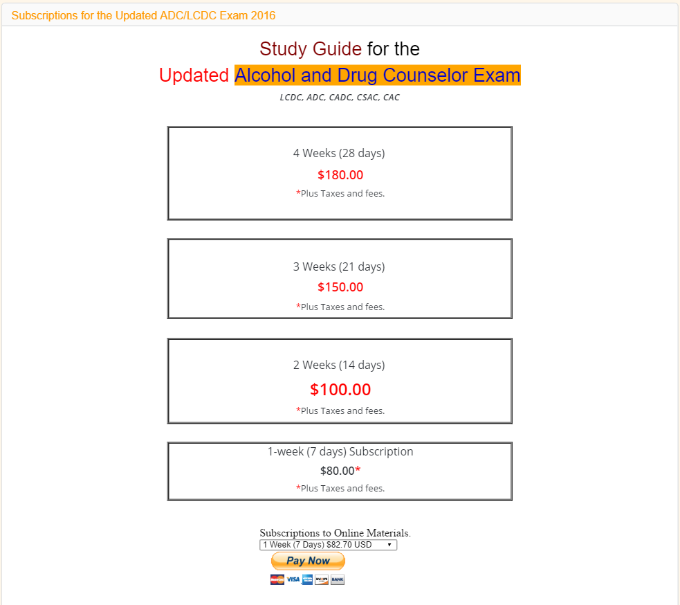 LCDC Exam Study Guide « LCDC Exam Review